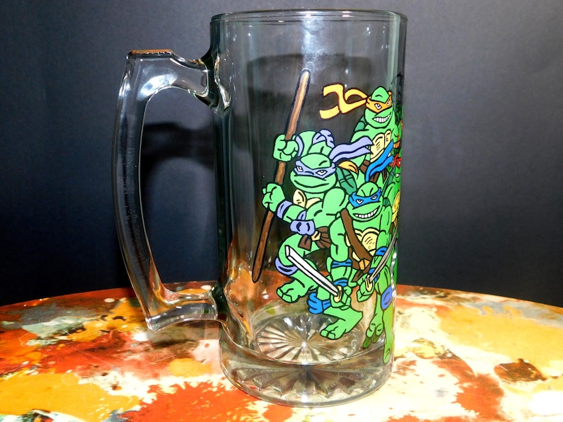 Teenage Mutant Ninja Turtles Beer Mug, Leonardo, Michelangelo, Raphael ...