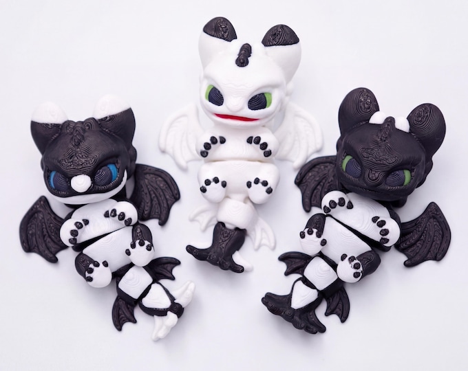 3D Printed How to Train Your Dragon Minis Keychains Fidget Mini Dart ...