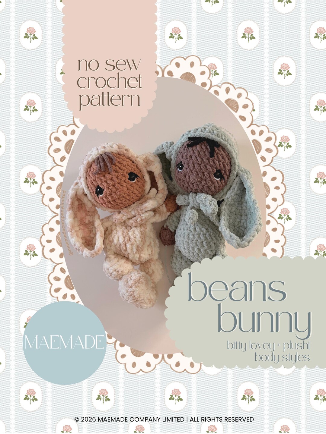 Beans Bunny Critter Bub | Bunny Crochet Pattern | No Sew Crochet ...
