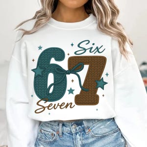 Six Seven 67 PNG Cut File, Funny Viral Meme 67 PNG for Cricut ...