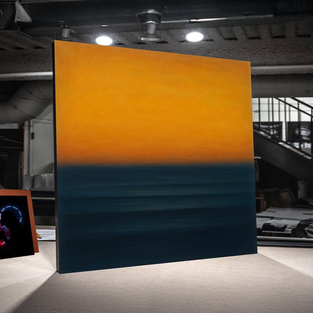 Abstract Sunset Canvas Wall Art, Mark Rothko Painting, Modern Color ...