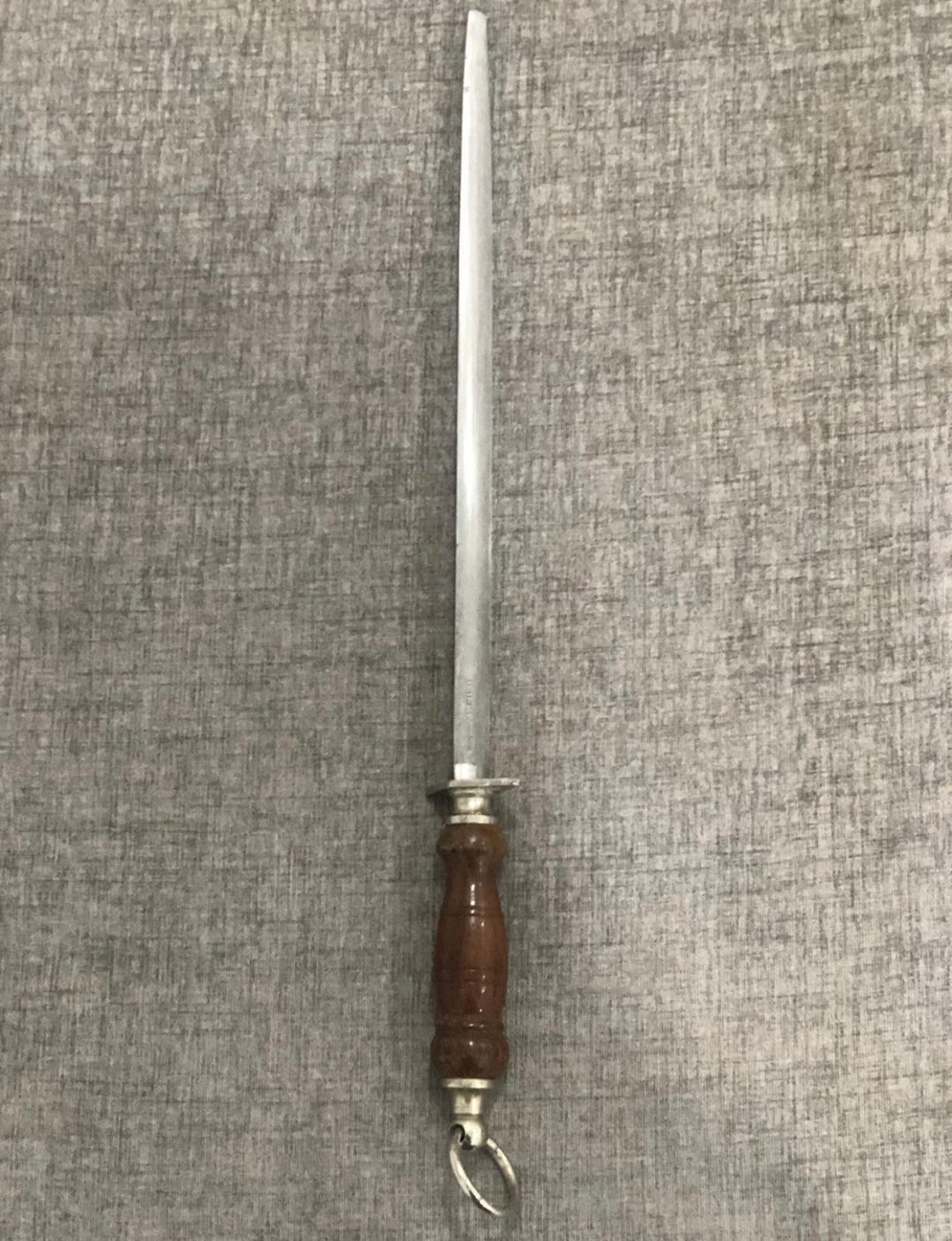 Vintage F.dick Arrow 14” Oval Knife Sharpening Steel Wooden Handle ...