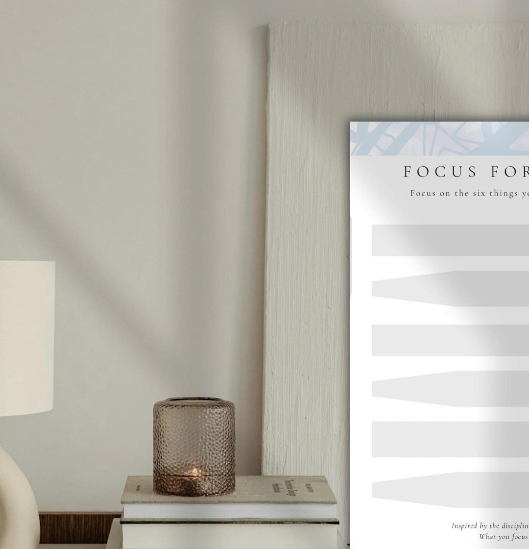 Daily Routine Focus Printable, Minimal Daily Planner, Focus for Today ...