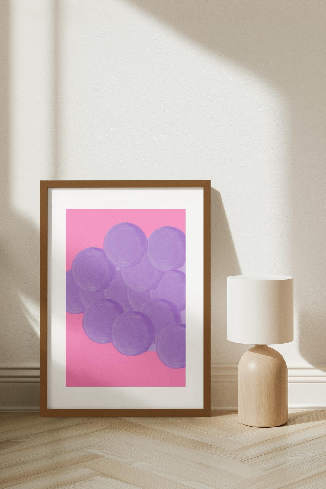 Pink and Purple Color Pop Abstract Wall Art Printable, Modern Playful ...