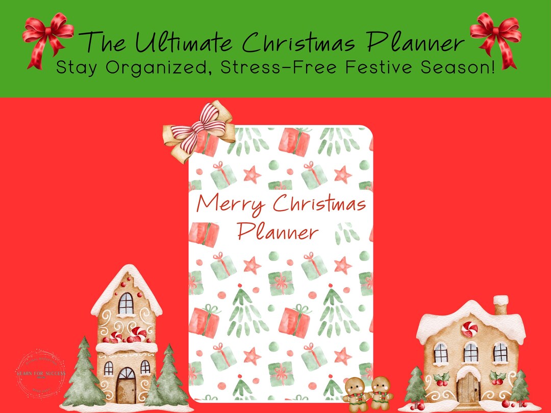 Christmas Planner Printable | Holiday Organizer | Budget, Gift, Meal ...
