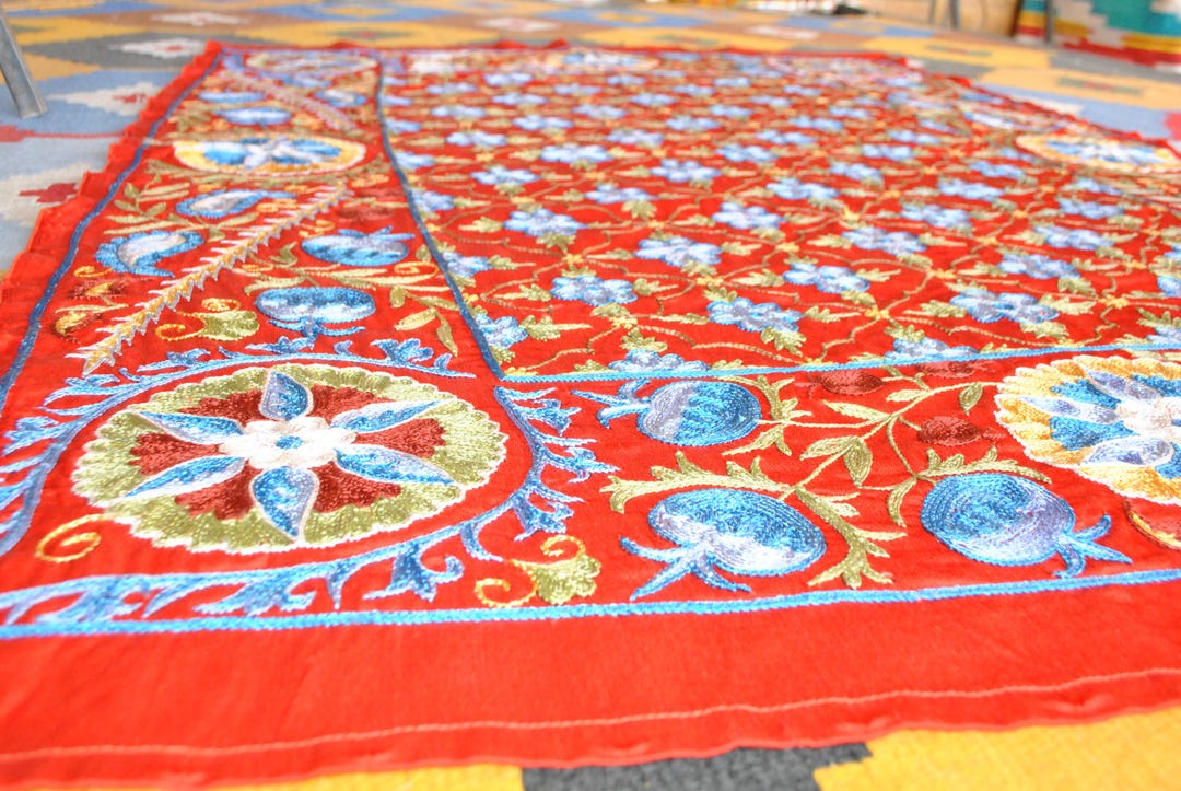 Uzbek Suzani for Interior Design - Etsy