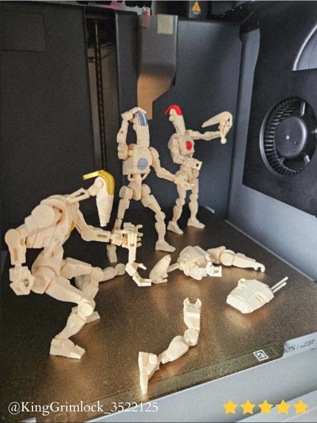 Dummy13 X Battledroid B1, Sci-fi Articulated Droid Figure - 3D Printing ...