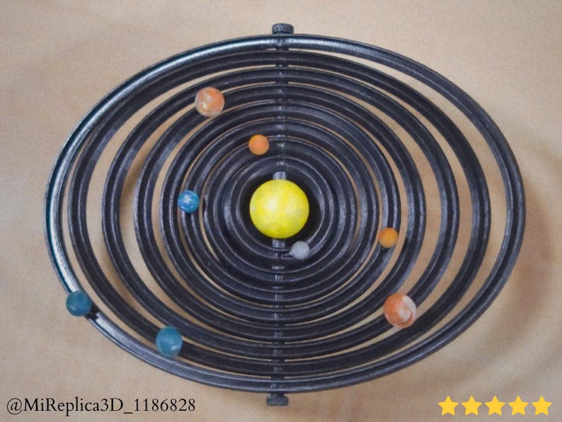 Print in Place Solar System, Educational Space Decor - 3D Printing ...