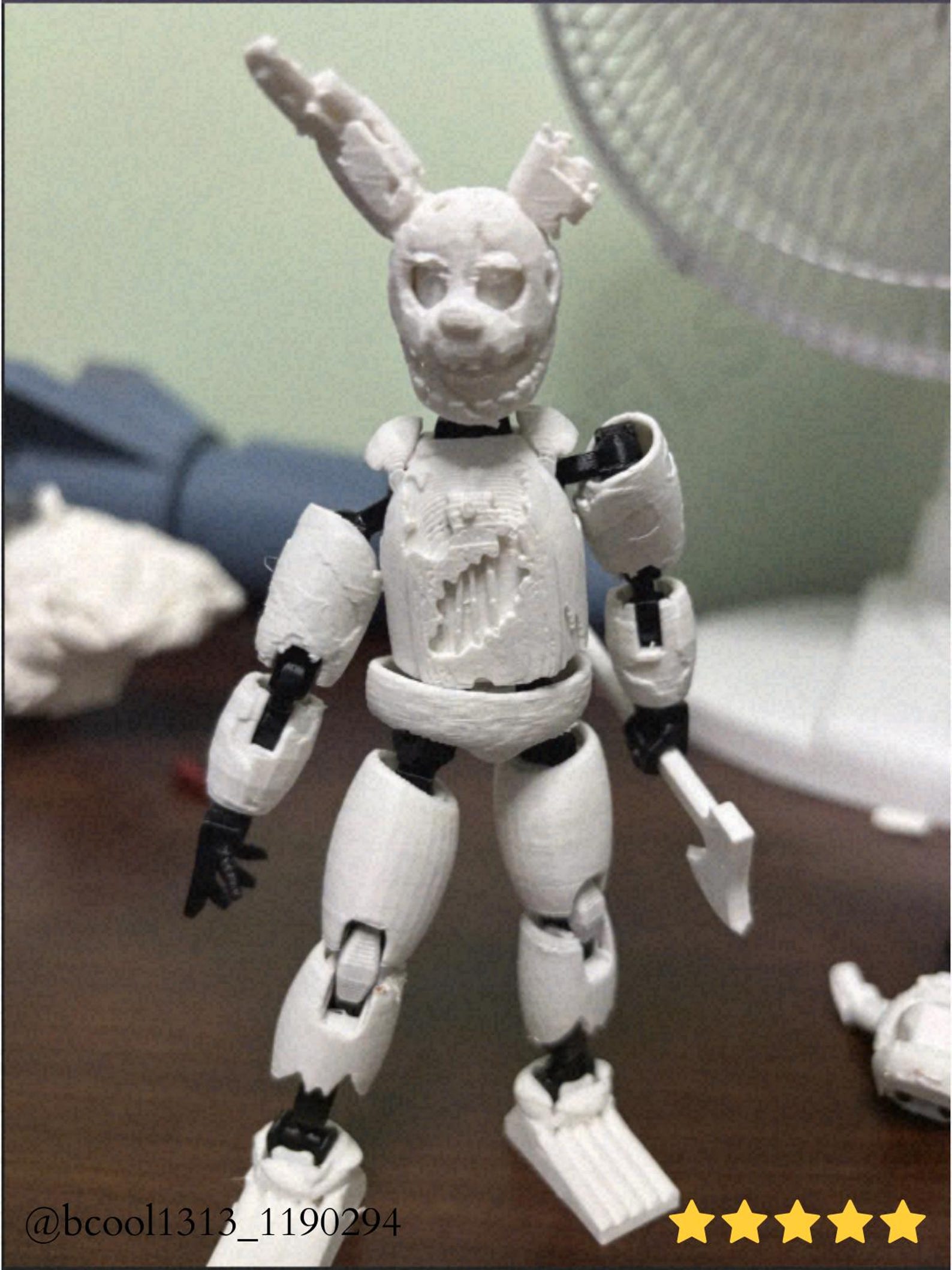 Springtrap 13 Articulated Figure, FNAF Inspired Model - 3D Printing ...