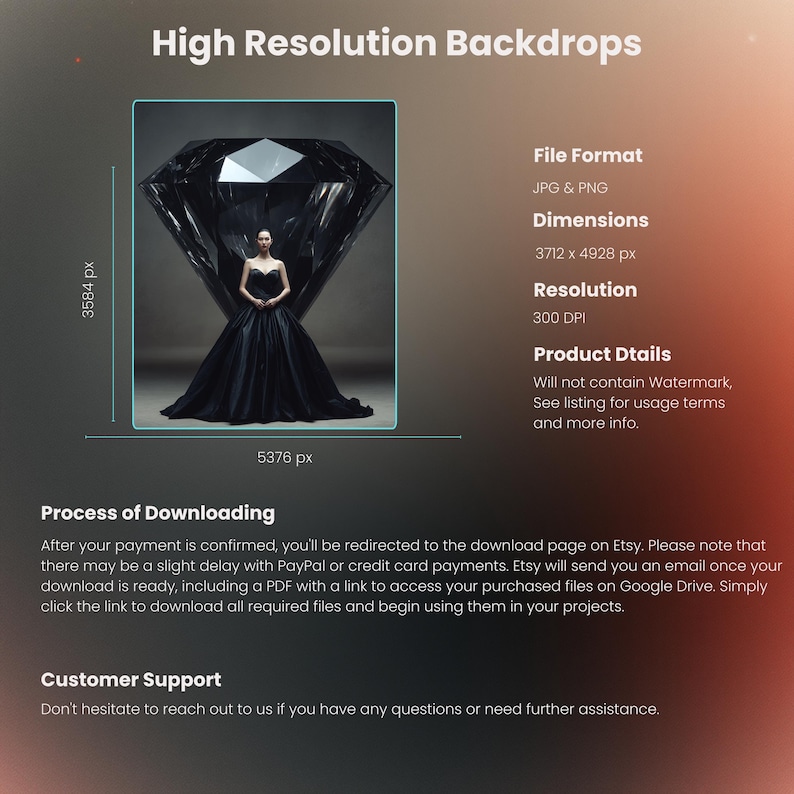 Luxury Diamond Backdrops | Crystal Studio Backgrounds | High-end ...