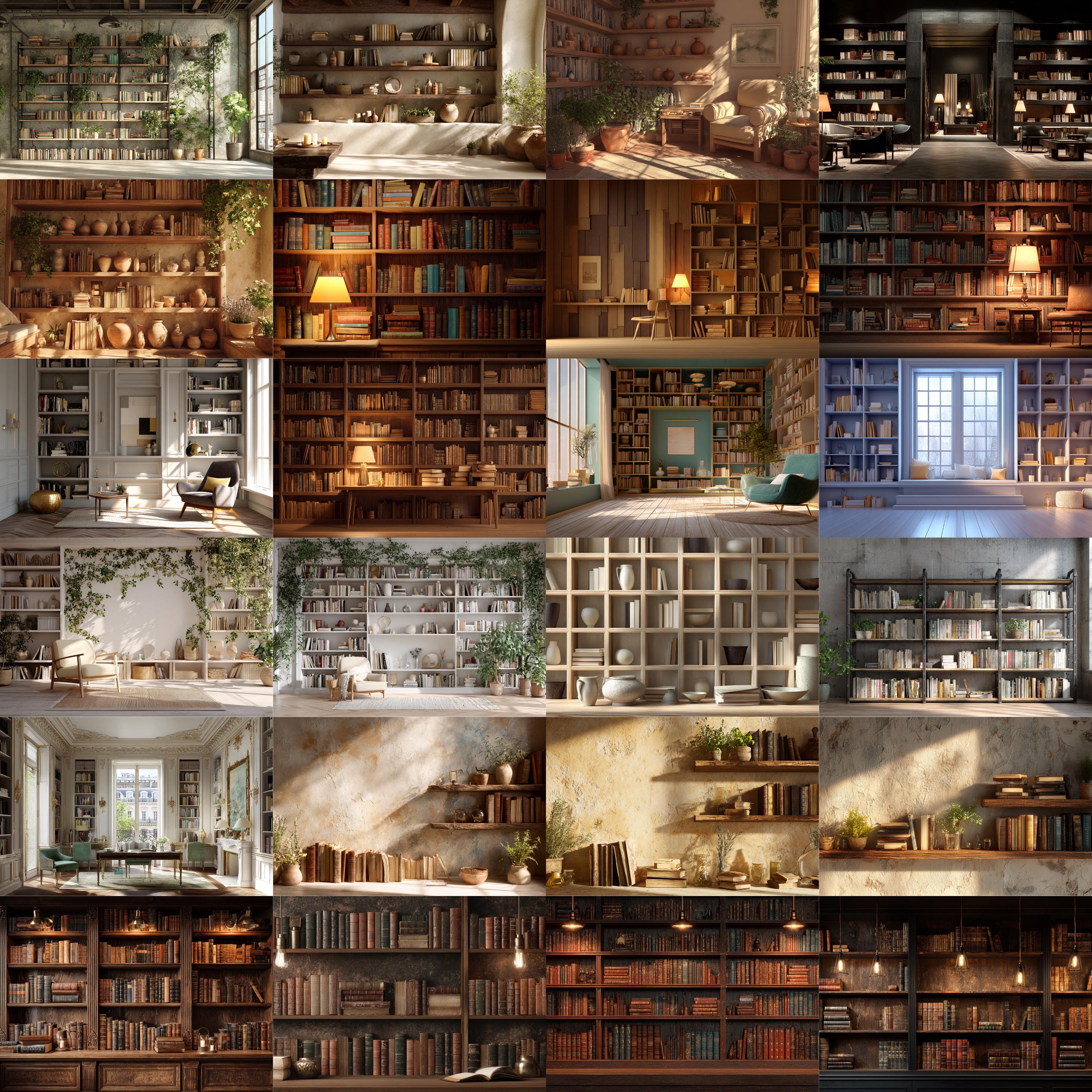 140 Library Zoom Backgrounds | Cozy Home Library & Bookshelves (digital ...