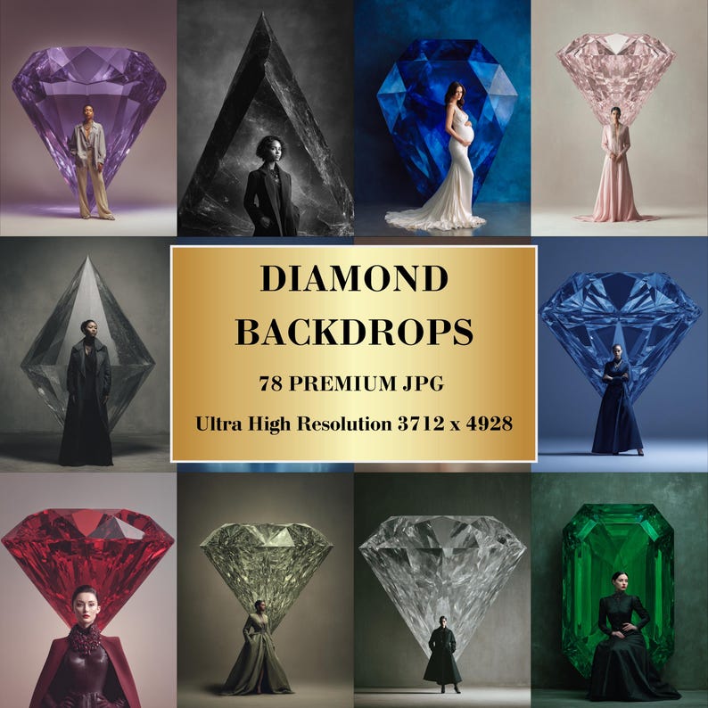 Luxury Diamond Backdrops | Crystal Studio Backgrounds | High-end ...