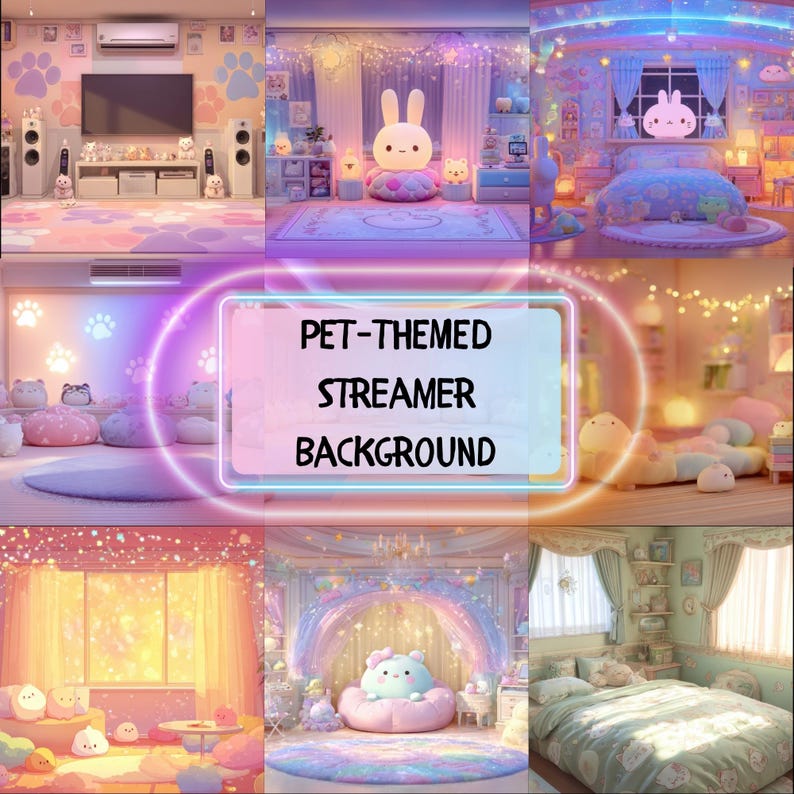 850+ Streamer Backgrounds: Vtuber Twitch Virtual Scenes (digital ...
