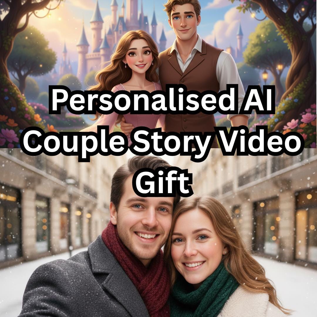 Personalized Gift AI Couple Love Story Video | Romantic Christmas Gift ...