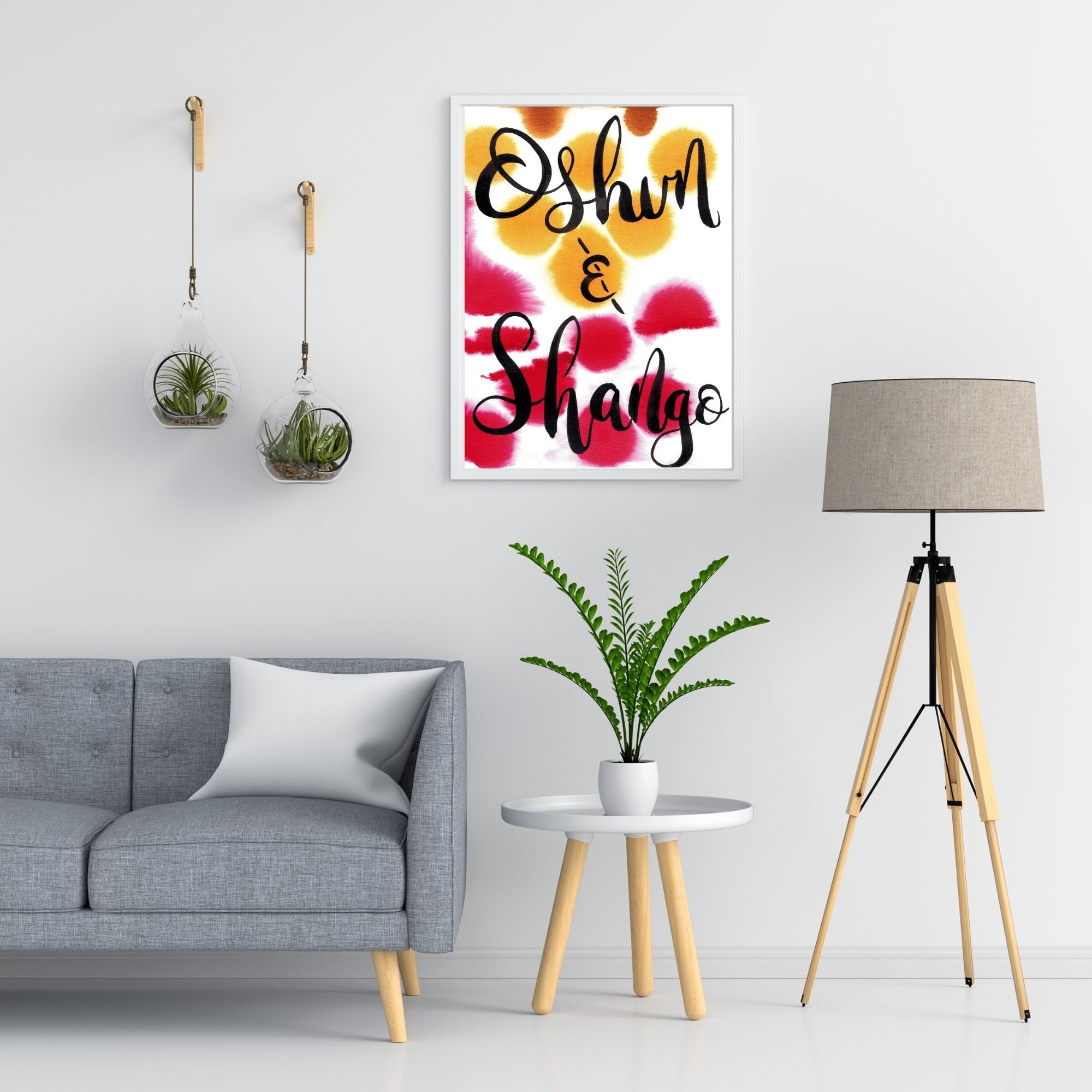 Oshun y Shango ORIGINAL Art PRINT Orisha Yoruba Isese - Etsy España