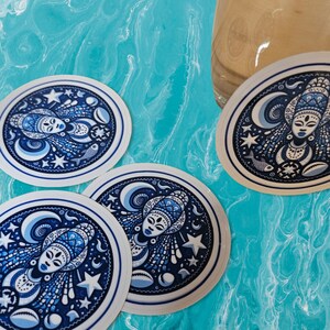 Divine Yemaya Vinyl Sticker - Sacred Sea Mother Decal - Handcrafted ...