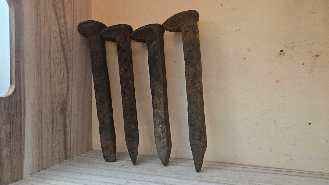 Set of 4 Railroad Spikes for Protection - Hoodoo, Pagan, Santería ...