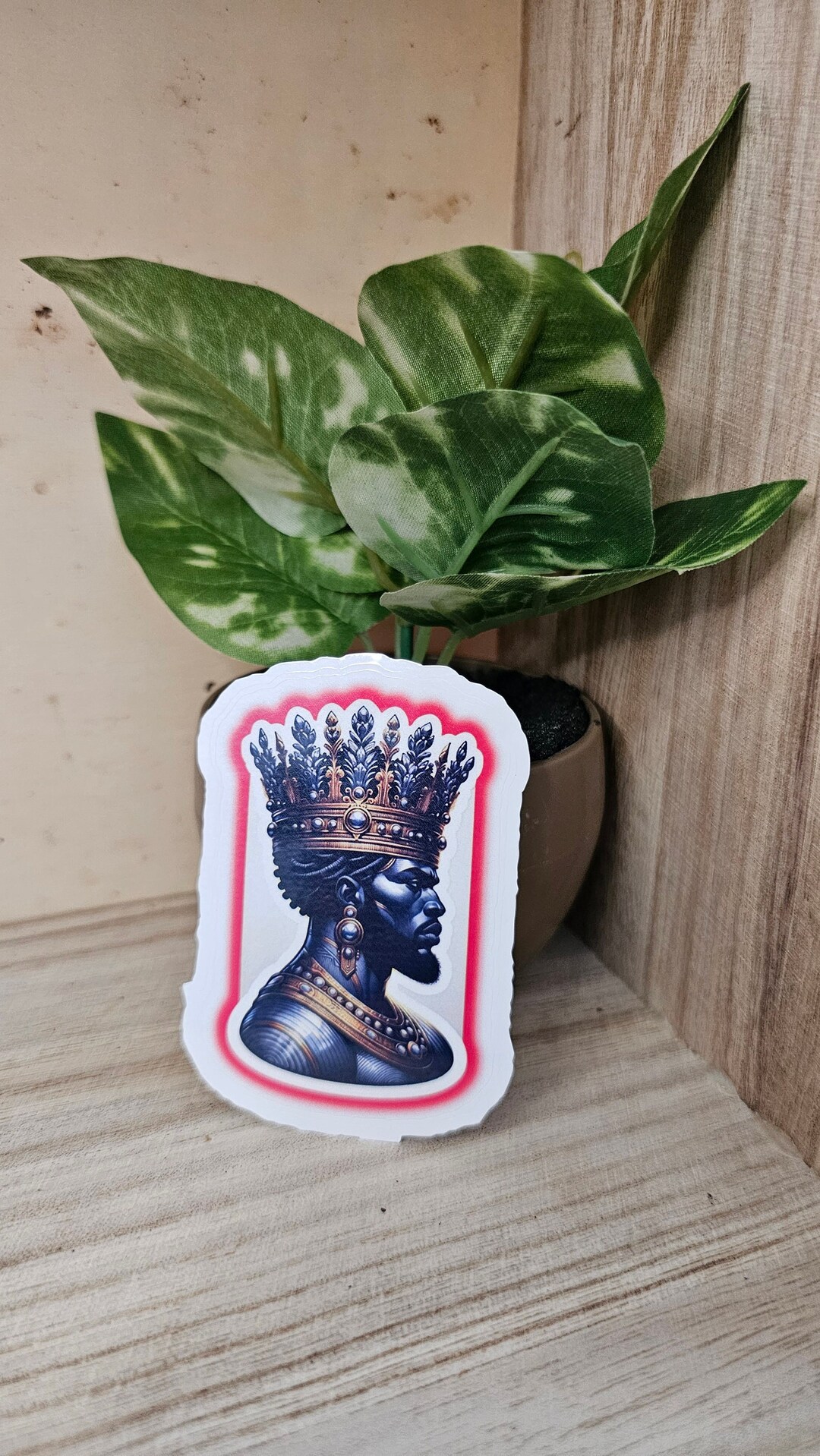 Orisha Shango Thunder God Sticker - Single Decal of Yoruba Majesty ...