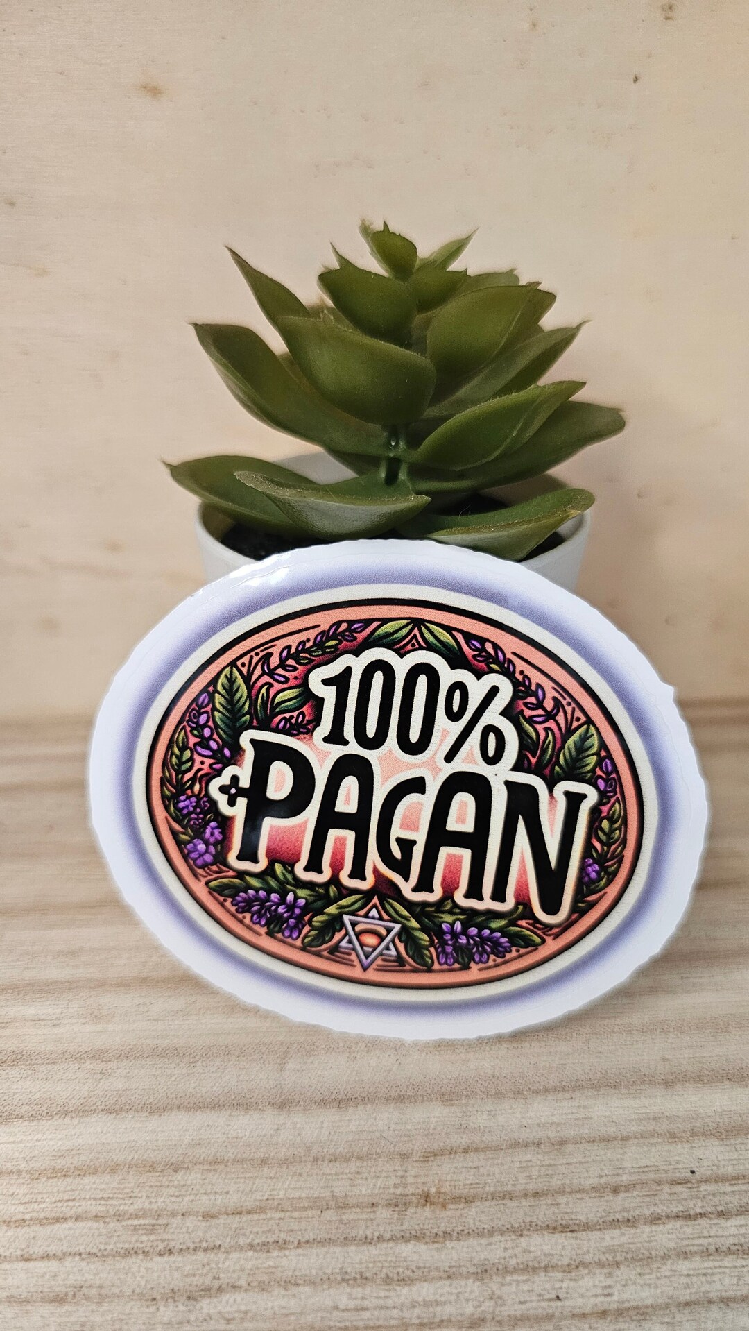 100% PAGAN Sticker - Celebrate Earth Magic & Old Ways With This Bold ...