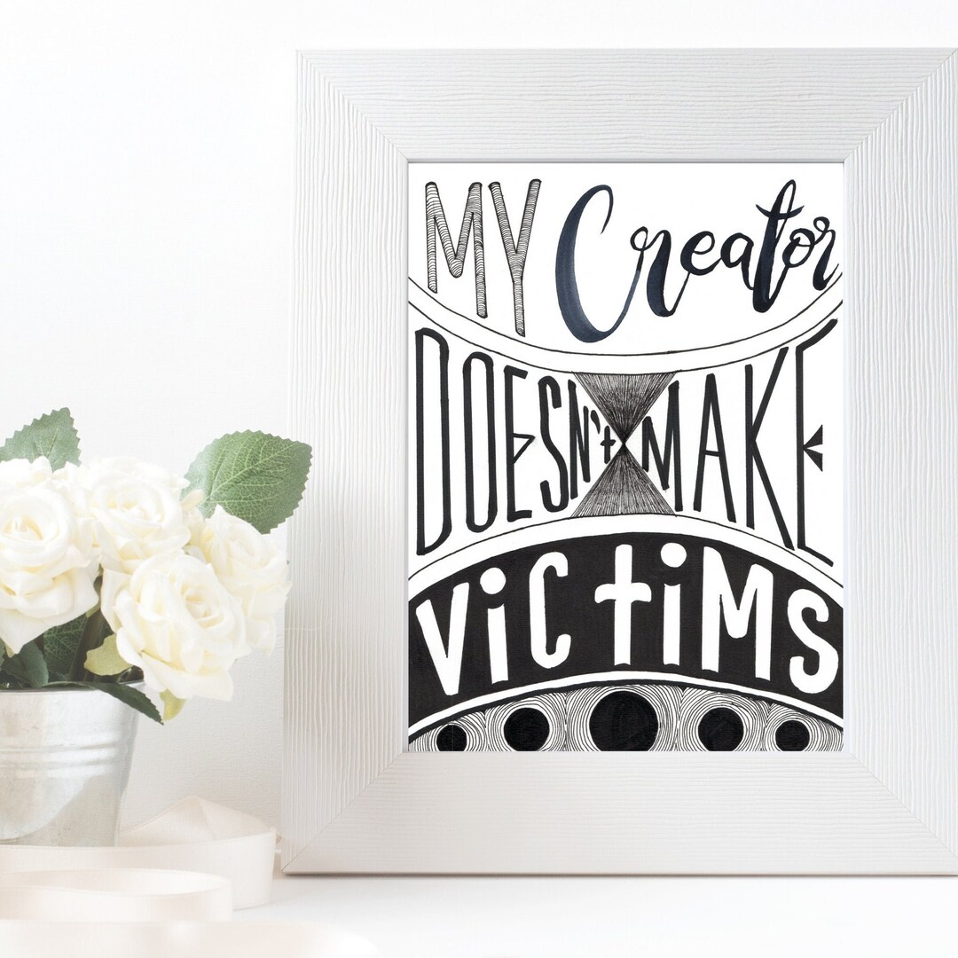 My Creator Doesn't Make Victims - Original Art PRINT - Orisha - Yoruba ...