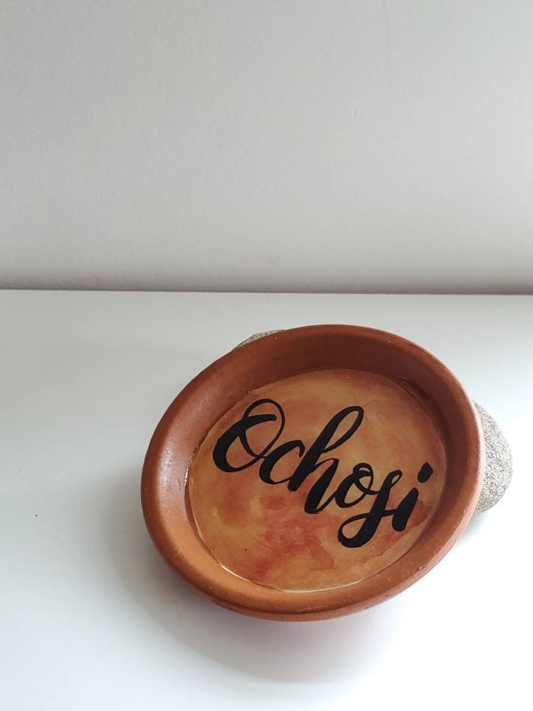 Ochosi Orisha Adimu Offering Terracotta Dishes Brush | Etsy