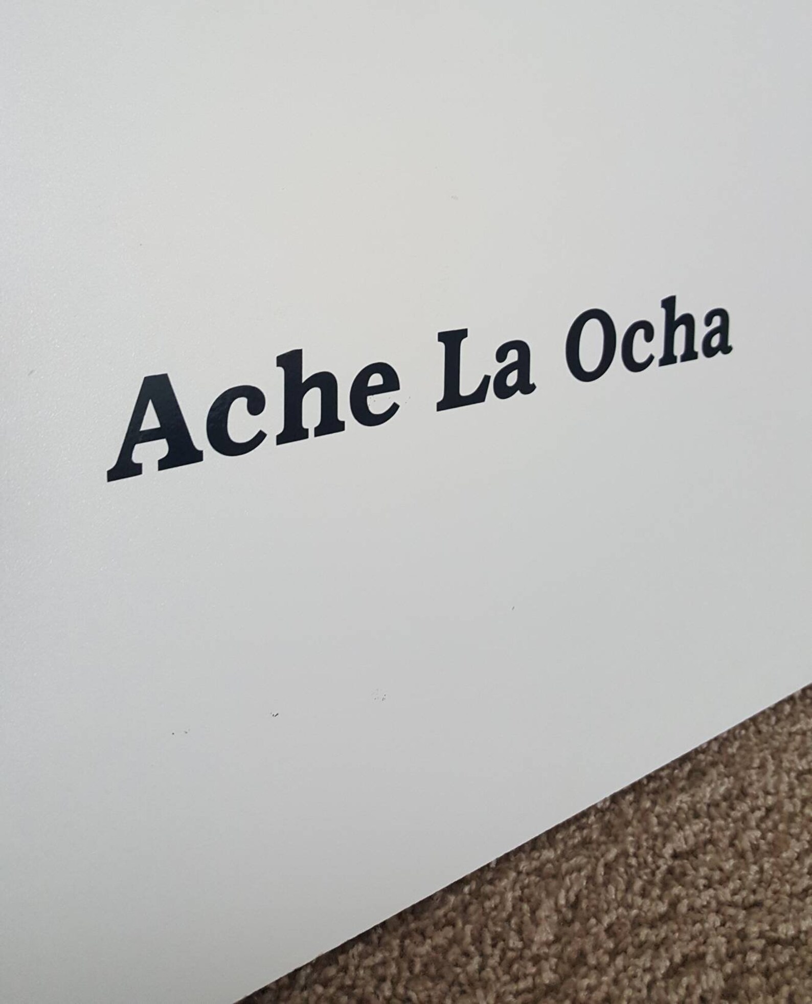 Ache La Ocha Black Vinyl or White Decal Sticker - Etsy