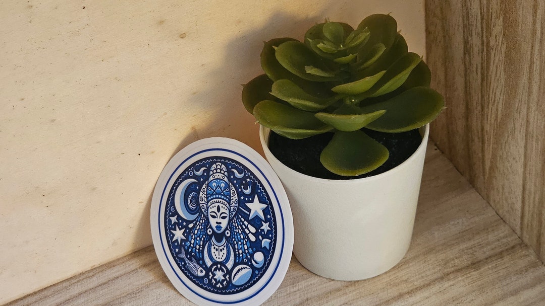 Divine Yemaya Vinyl Sticker - Sacred Sea Mother Decal - Handcrafted ...