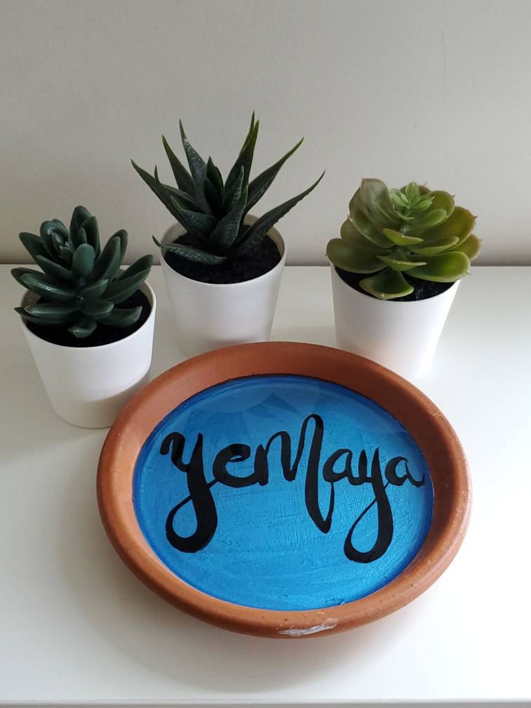 Yemaya Orisha Adimu Offering Terracotta Dish - Brush Lettering ...
