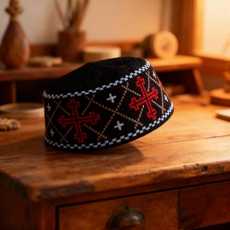Black Orthodox Skufia • Christian Monk Cap • Handmade Clergy Hat ...