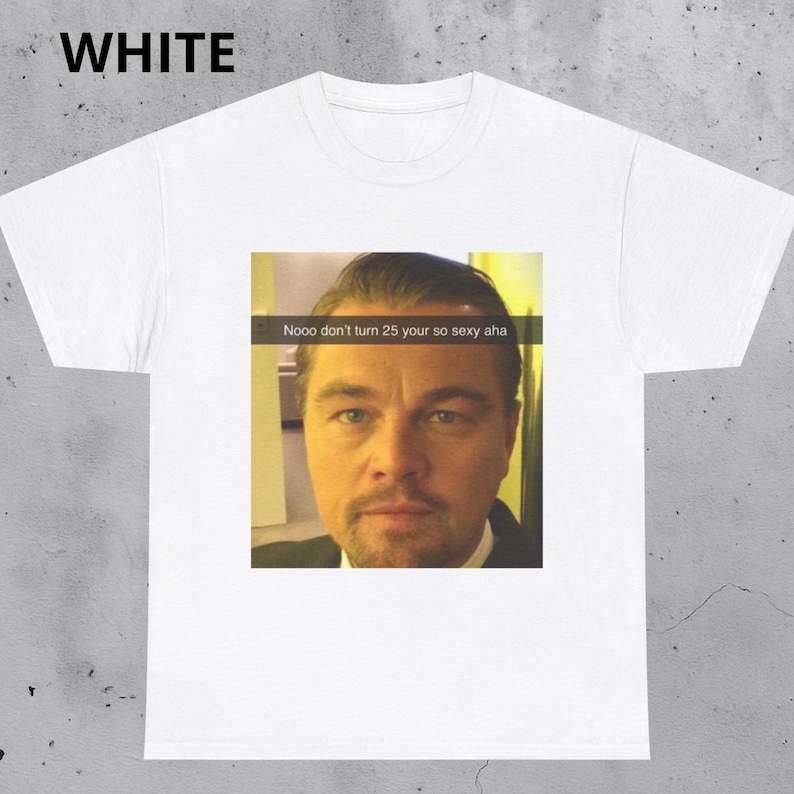Funny Leonardo Dicaprio Meme T-shirt - 25th Birthday Gift - Etsy