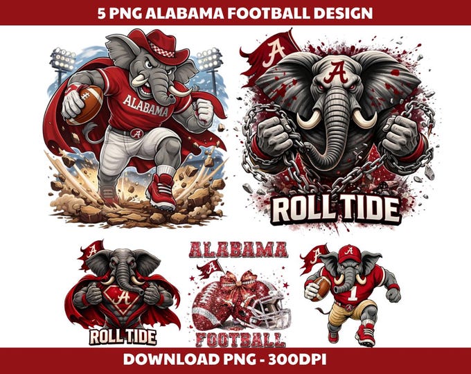 5 Png Alabama Football Design, Elephant Mascot Png, College Football ...