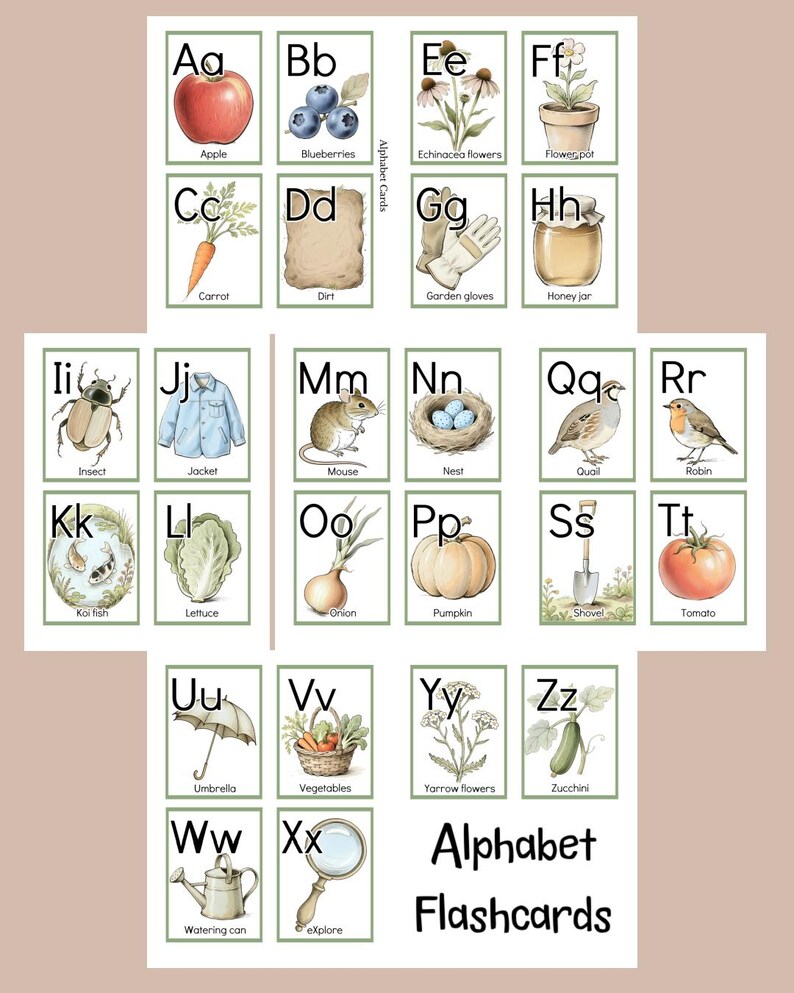 Rabbit Garden Learning Bundle - Etsy