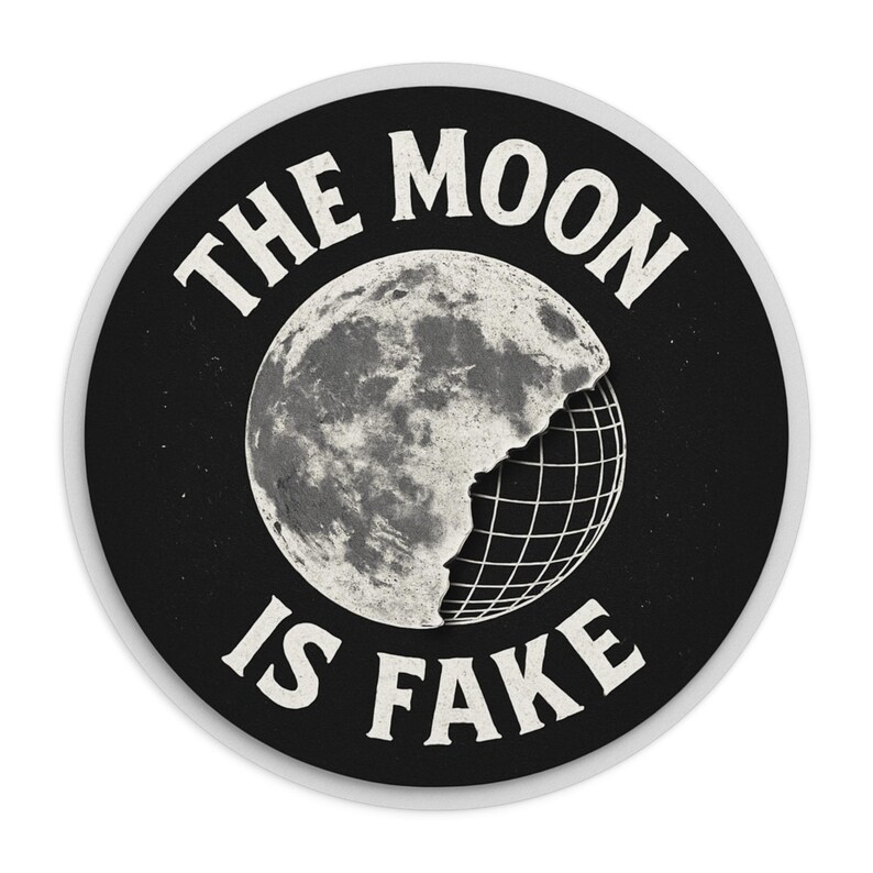 Moon is Fake Mouse Pad, Moon Themed Desk Mat, Lunar Design Mousepad ...