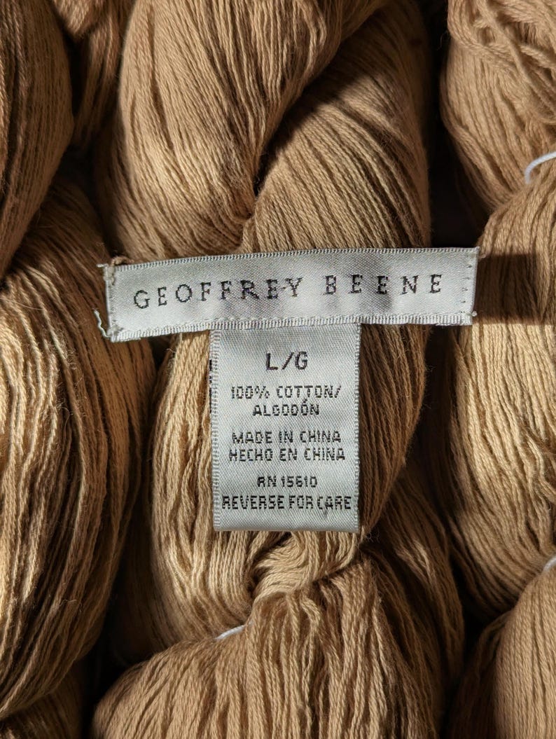 Reclaimed Sport Cotton Yarn – 100g / 700yd – Multi-strand Plied – Beige ...