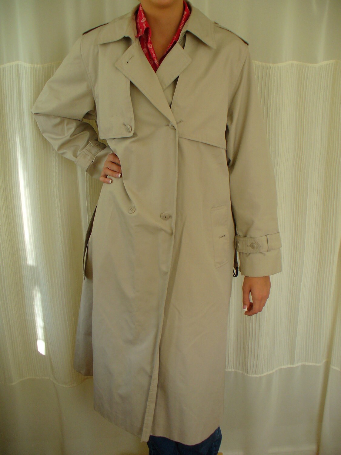 Vintage 1970s 1980s Iconic Mod Spy Trench Coat - Rain Shedder Rain Coat ...