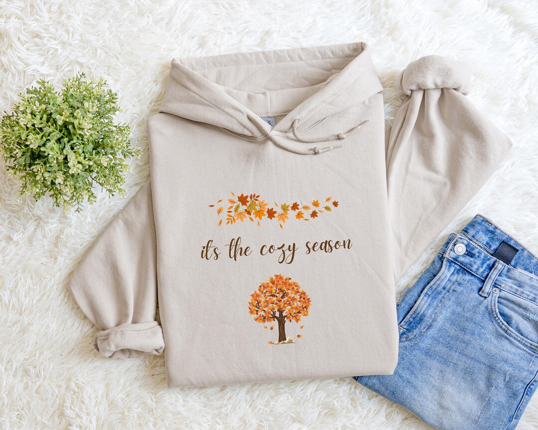 Hoodie Autumn Fall, Hoodie With Tree for Cozy Season, Pullover Autumn ...