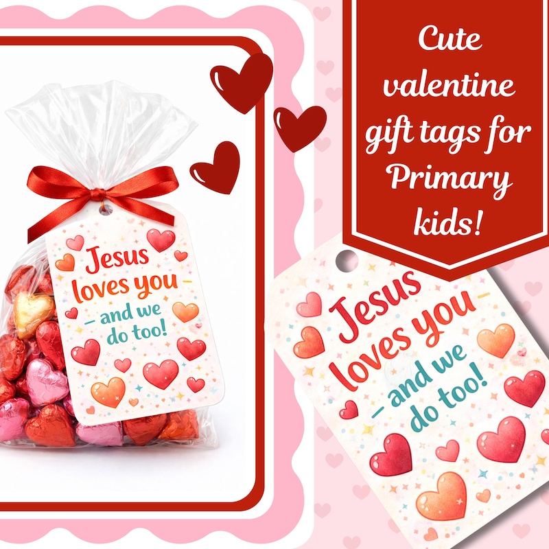 Valentine Tags Lds - Etsy