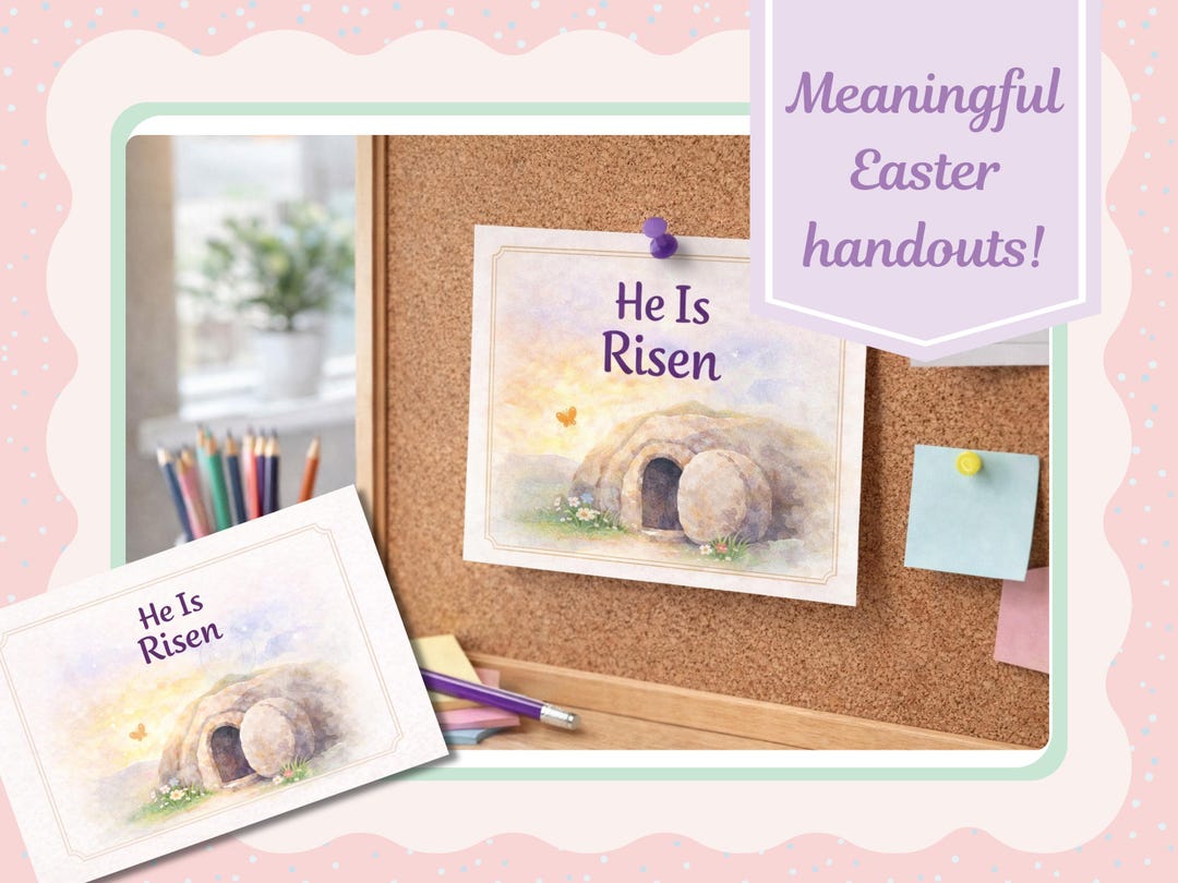 He is Risen Easter Handout | LDS Young Women Easter Lesson Printable ...