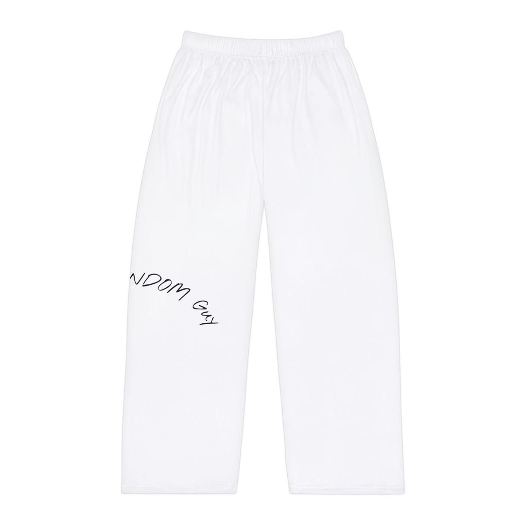 Script Phrase Pajama Pants | White Handwritten Text All-over Print - Etsy