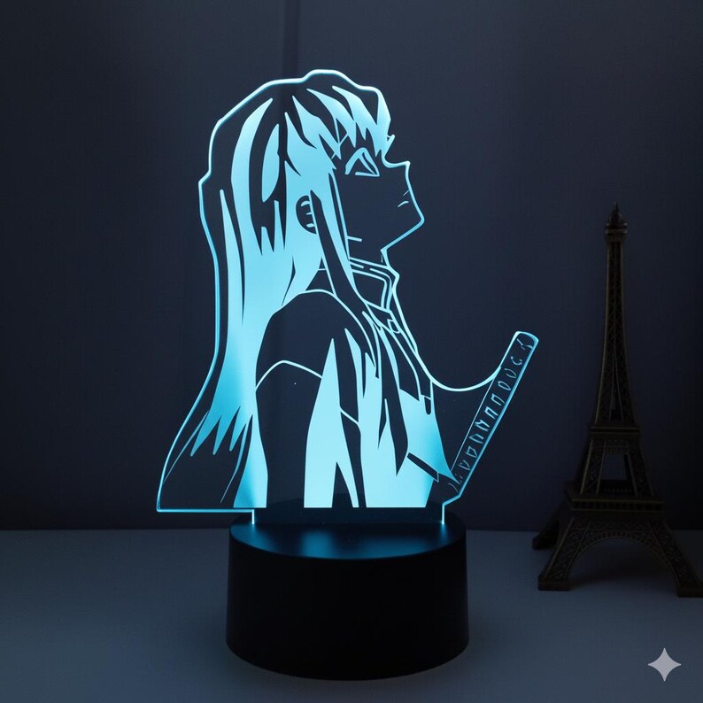 Demon Slayer Muichiro Tokito LED Night Light • Anime 3D Lamp for ...