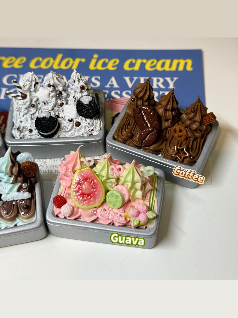 Handmade Miniature Food Gelato Display Vol.2, Limited Edition Fake Food ...