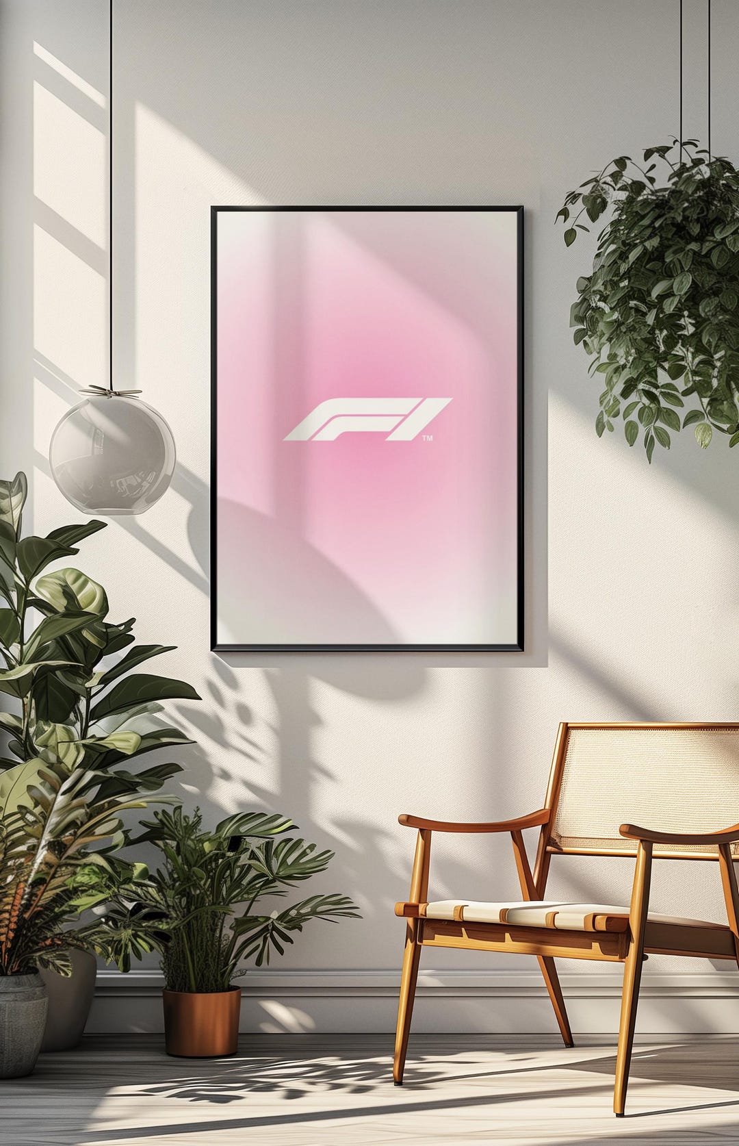 F1 Pink Gradient Poster | Formula 1 Aesthetic Print | Girly F1 Room ...