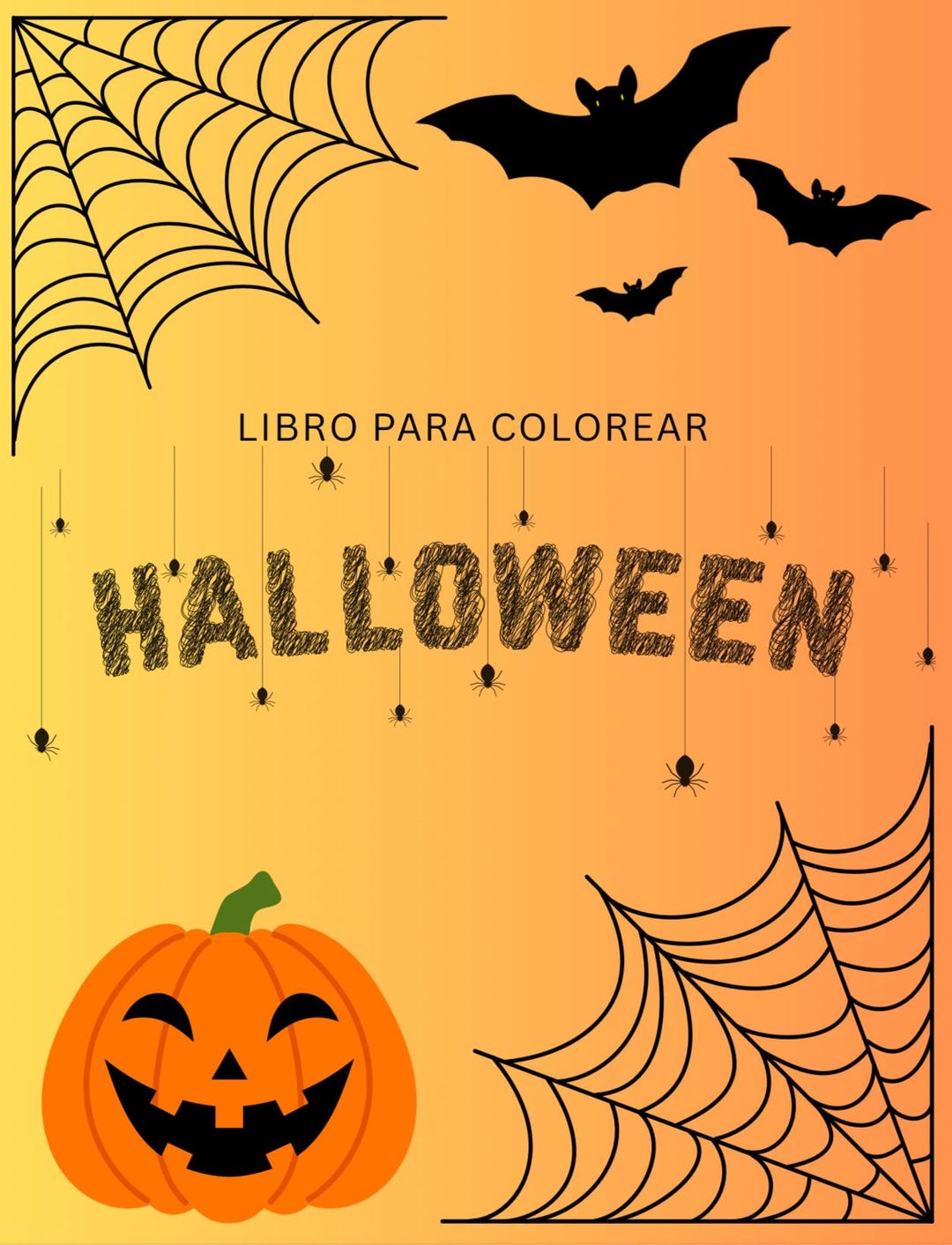Libro De Colorear- Halloween - Etsy