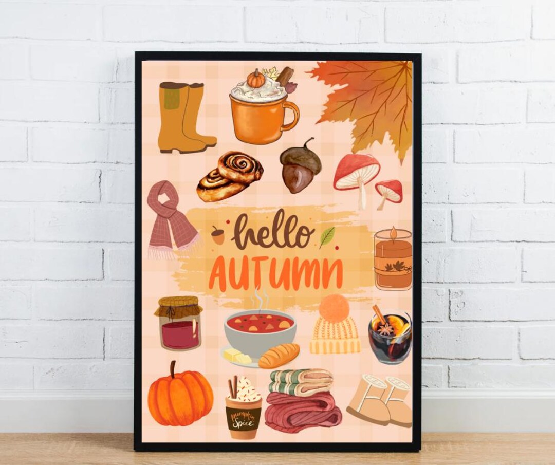 Autumnal Print - Etsy