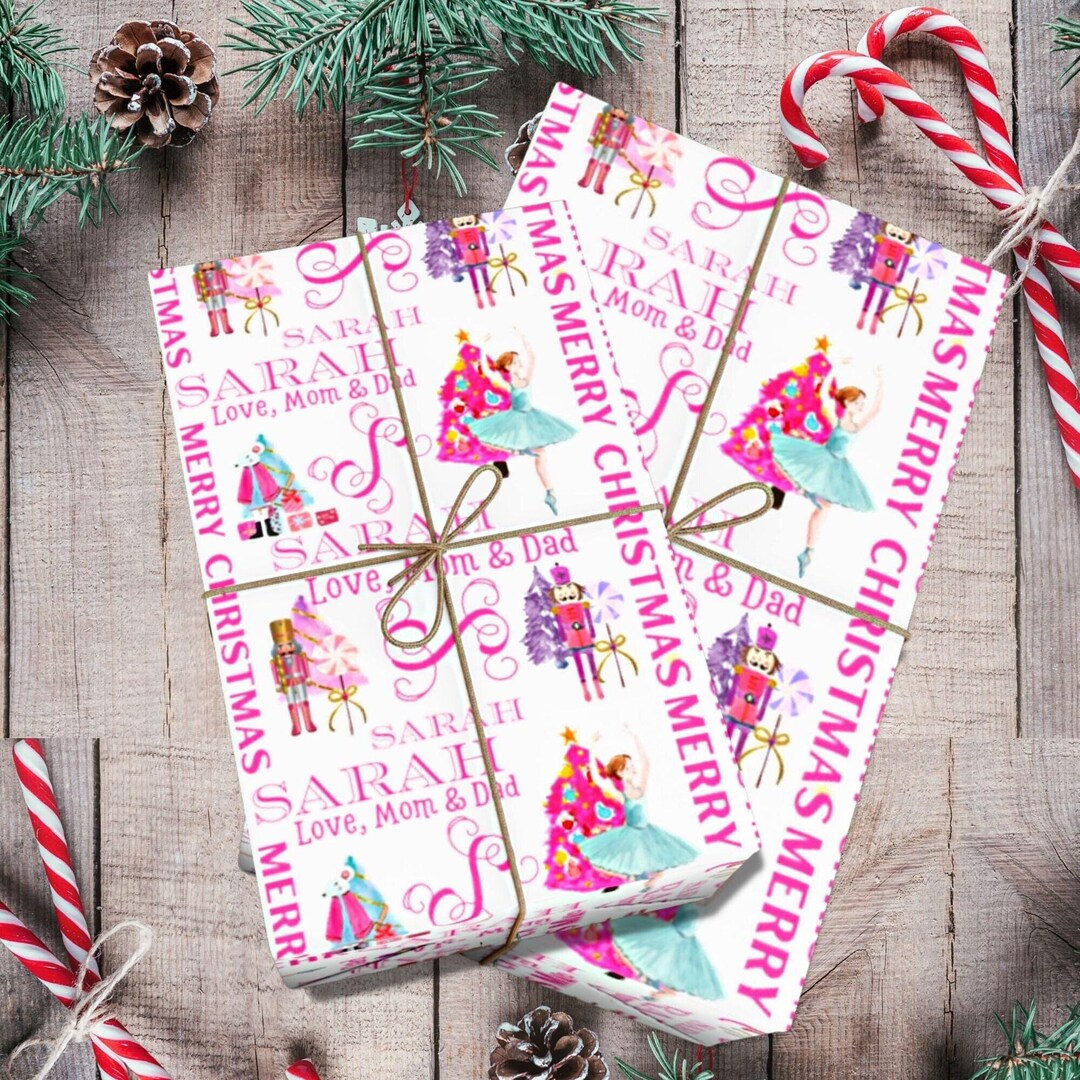 Personalize With Name Nutcracker Christmas Wrapping Paper, Custom to ...
