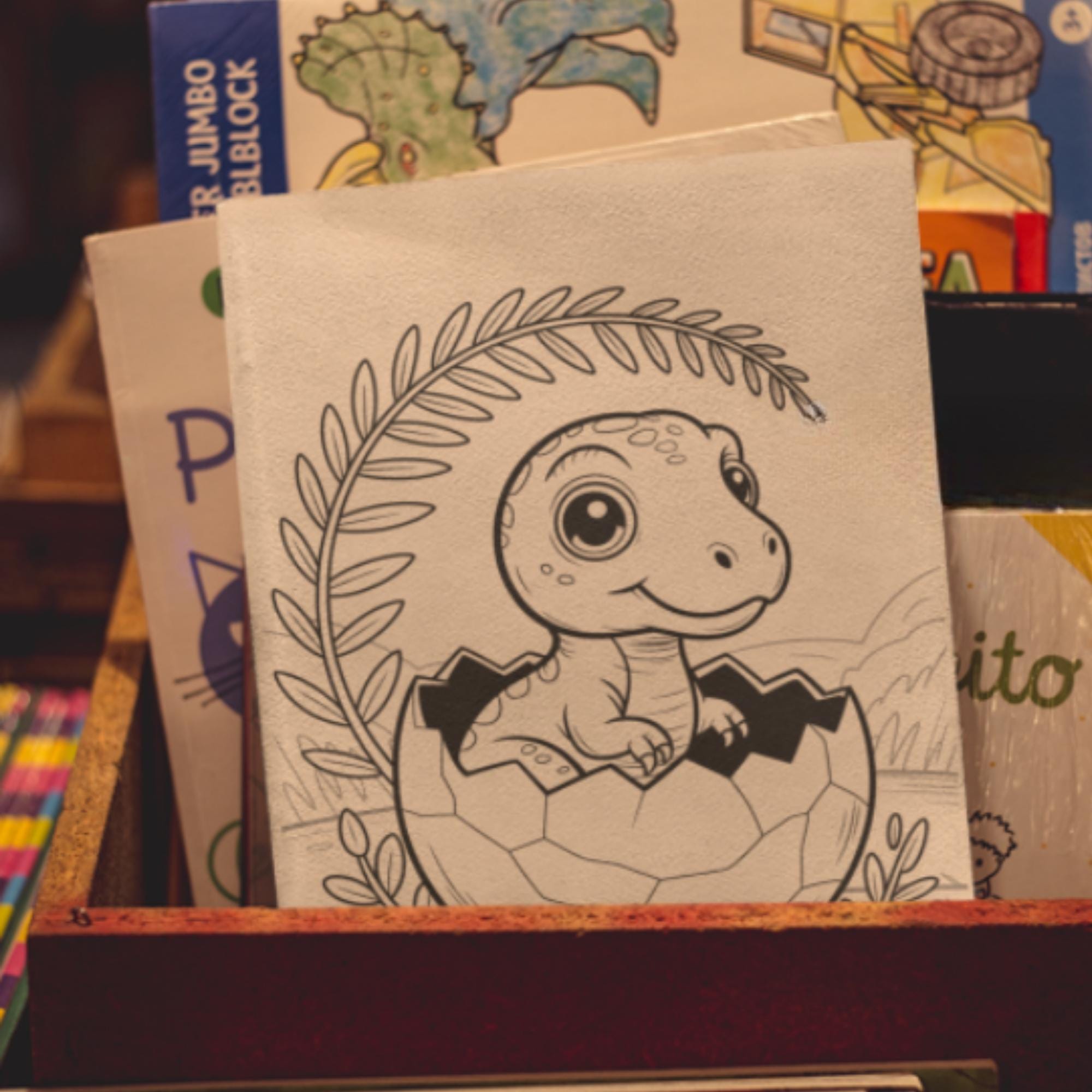 Baby Dinosaur Coloring Pages – Set of 3 Printable Designs (PDF/PNG) - Etsy