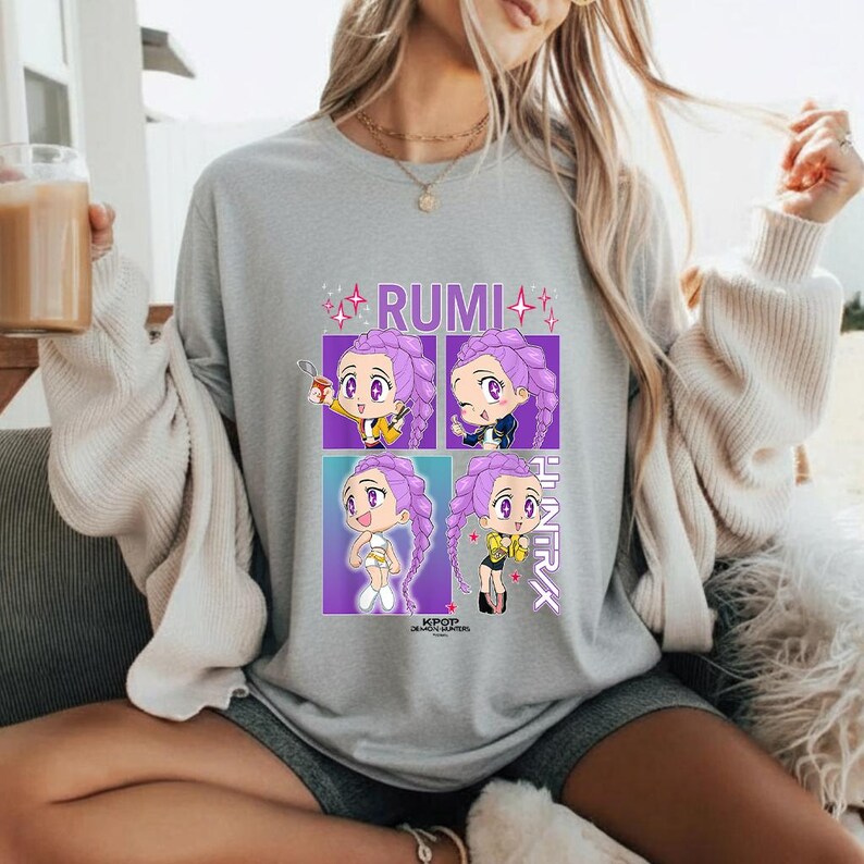 Rumi Chibi KPOP Demon Hunters PNG | Cute Anime Girl Digital Art ...
