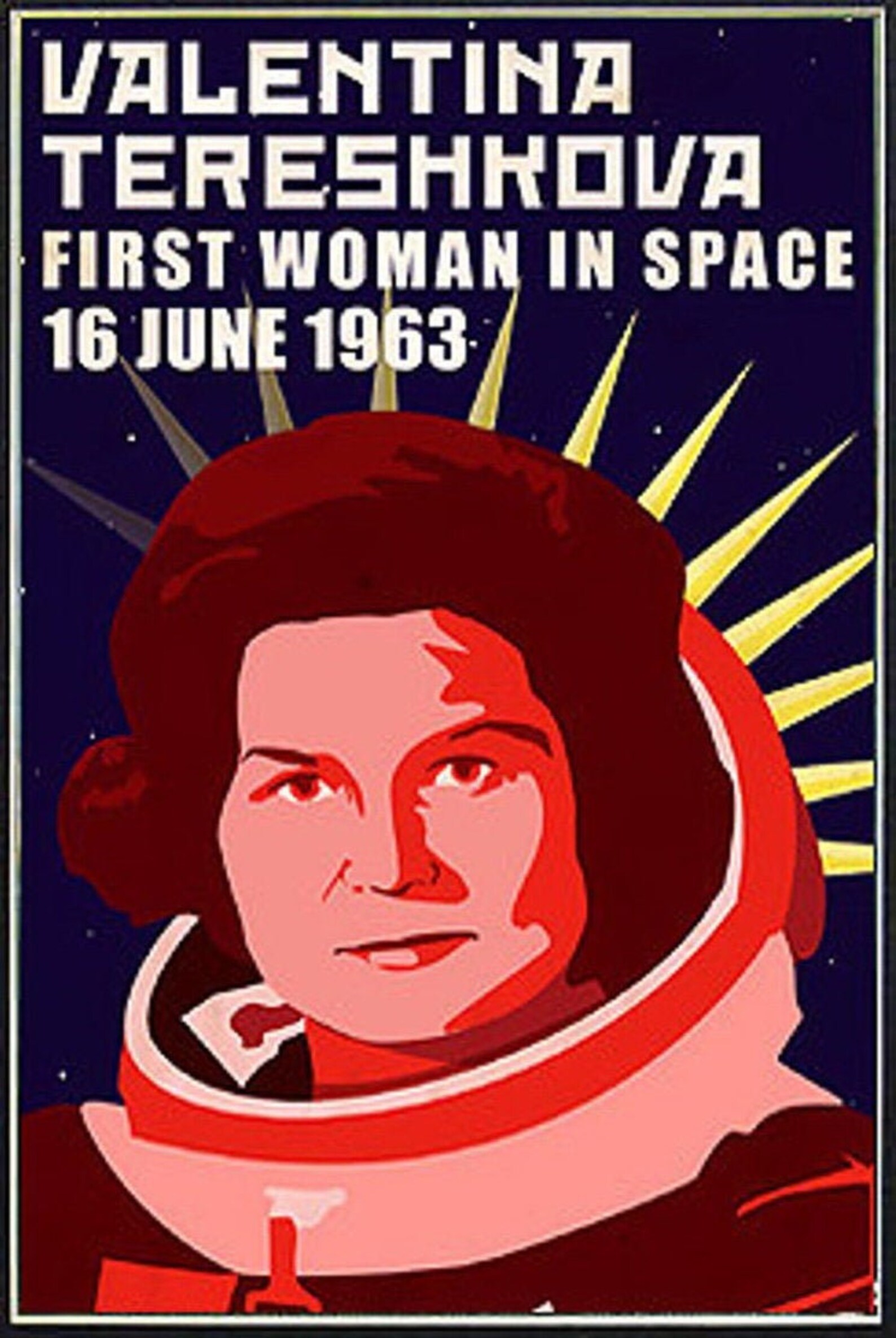 First Woman in Space Poster-Soviet Glory To Cosmonauts Print | Etsy