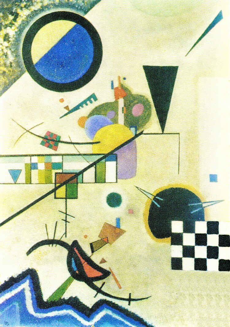 Abstract poster / Kandinsky / Contrasting sounds Gegenklänge | Etsy