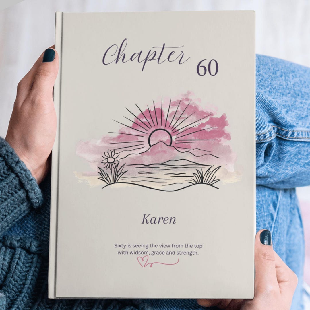 60th Birthday Gift for Her L Personalized Chapter 60 Journal L Custom ...